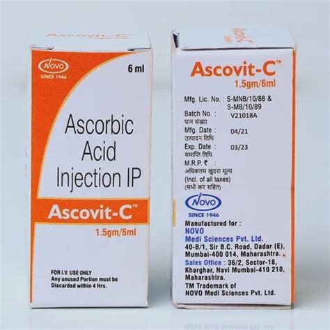 Ascorbic Acid Injection Ip 15 Gm At ₹ 225vial In Nagpur Id 2854182440262