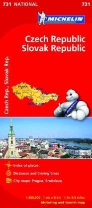 Czechy Słowacja Czech Republic Slovak Republic Mapa samochodowa 1