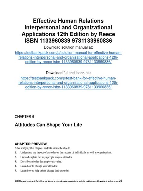 Effective Human Relations Interpersonal And Organizational Applications