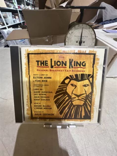 Lion King Original Broadway Cast Recording Cd 1997 Disney Elton