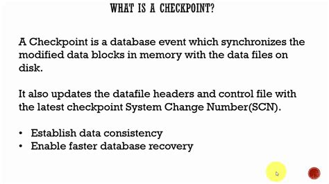 section 2 checkpoint oracle dba youtube