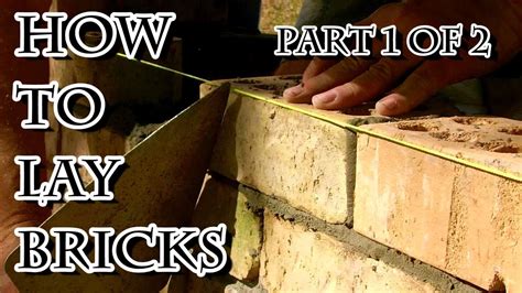 How To Lay Bricks 1 YouTube