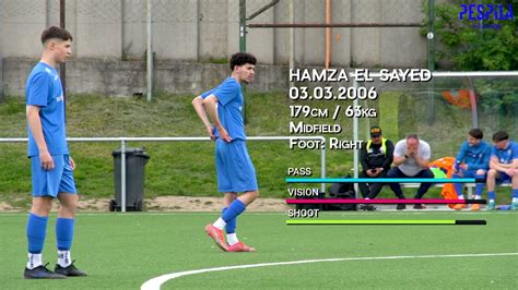 Hamza El Sayed 17 Years Old Midfielder I Pespila Youtube