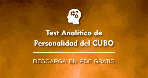 Test del Cubo Descarga gratuita y ficha técnica en PDF