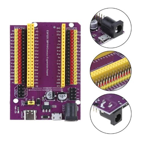 carte d extension esp32 io type c 38pin smart cube retail