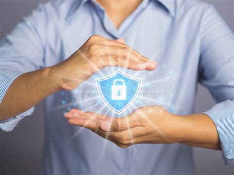 Cyber Security Firewall Privacy Concept Data Encryption Stock Image
