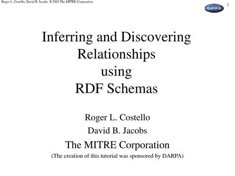 Ppt Inferring And Discovering Relationships Using Rdf Schemas