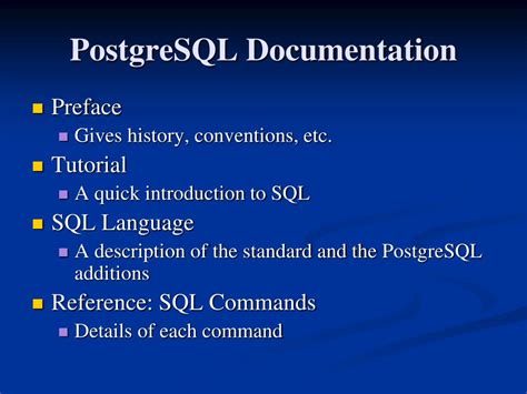ppt intro to postgresql powerpoint presentation free download id