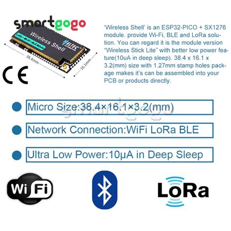 Module Lorawan Lora Sans Fil Bluetooth Lora Esp32 Pico Lora Pour Arduino Bsg Eur 1893 Picclick Fr
