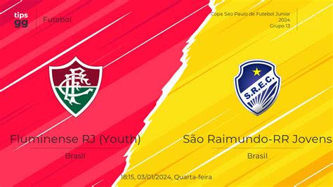 Fluminense RJ Youth x São Raimundo RR Jovens na Copa Sao Paulo de Futebol Junior