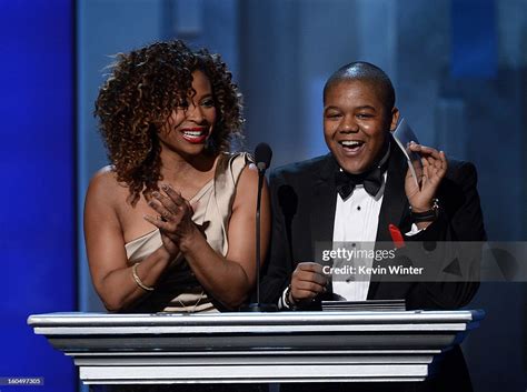 Actors Tanika Ray And Kyle Massey Speak Onstage During The 44th Naacp