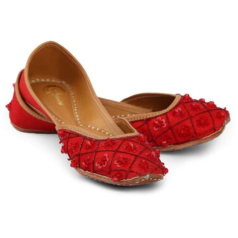 Red Color Bridal Jutti 3d Hand Embroidered Designer Punjabi Jutti