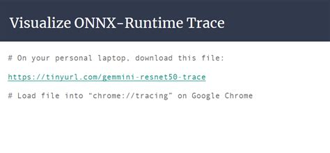 What Is The Method To Get My Own Onnx Tracejson File For Profiling