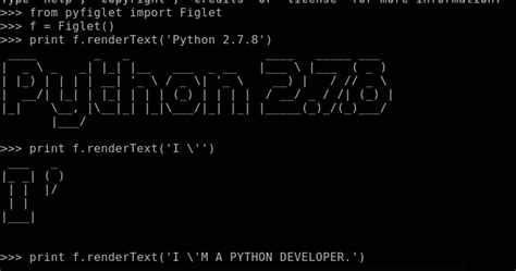Python How To Create Ascii Art