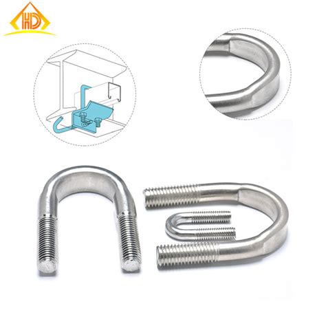 SS304 Stainless Steel Bending U Bolt Bending Bolt And U Bolt
