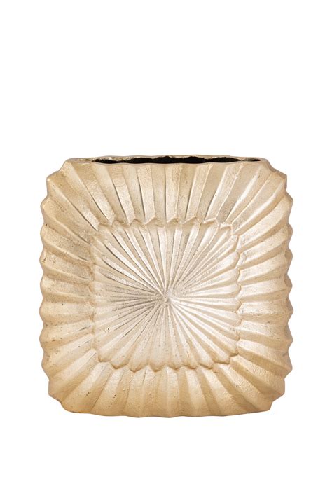 Elegant Gold Vase With Embossed Design Classic Touch Decor