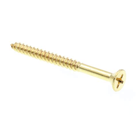 9036667 Wood Screws Flat Head Phillips Drive 14 X 3 In Solid