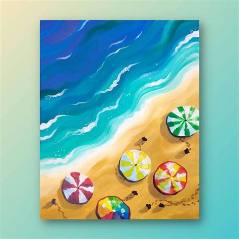 Easy Seaside Paintings Alcohol Ink Classes Armory Art Center