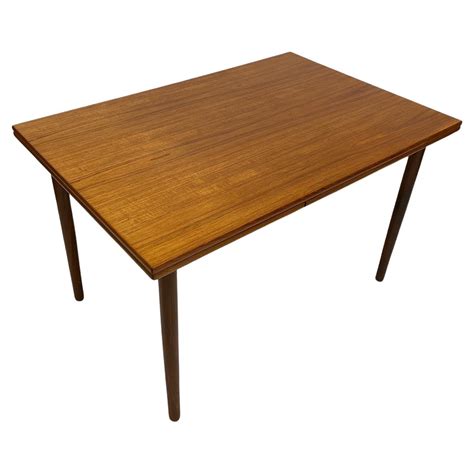 Mid Century German Extendable Dining Table In Teak And Oak By Hartmut