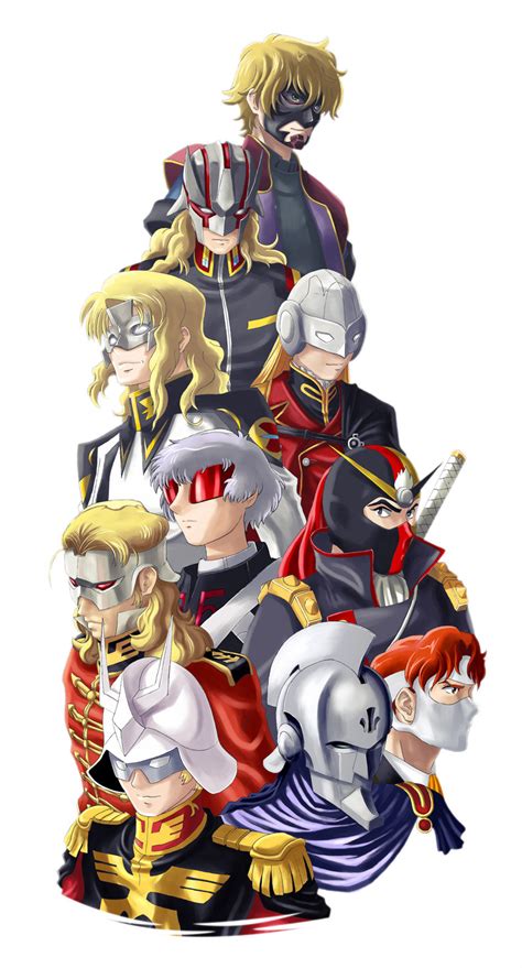 Char Aznable Graham Aker Full Frontal Mister Bushido Zechs Merquise