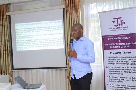 Emmanuel Mugisha The Project Officer Leads The Plenary Session Of The