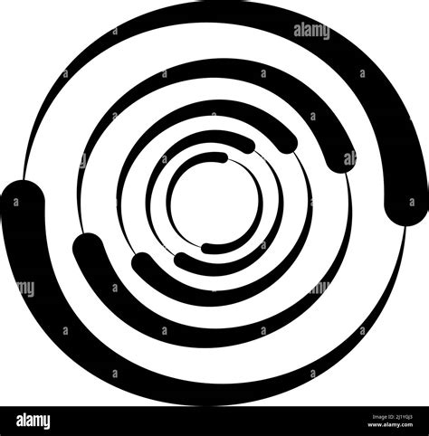 Abstract Cicular Geometric Circle Vector Design Element Stock Vector