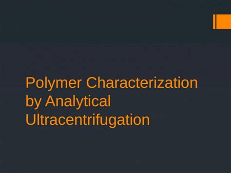 Pptx Analytical Ultracentrifugation A Dokumentips