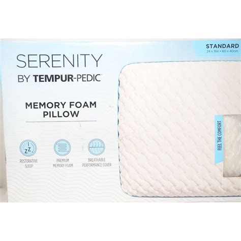 Serenity By Tempur Pedic Memory Foam Bed Pillow Costless Furnishings