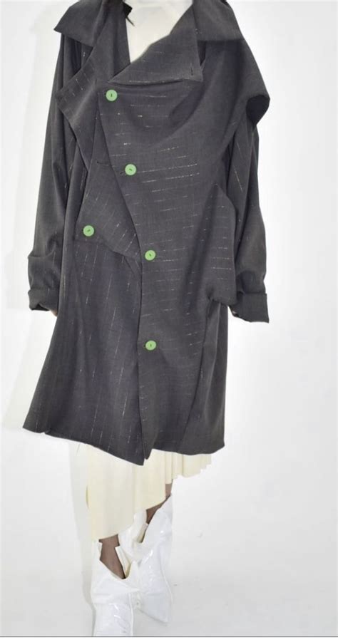 Kasandra Dead Stock Suiting Antique Shop Buttons Maine Authentic Green