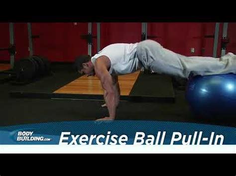 Exercise Ball Pull In Tập Cơ Bụng Youtube