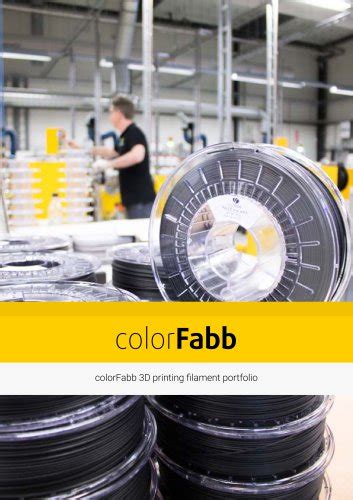 All ColorFabb catalogs and technical brochures