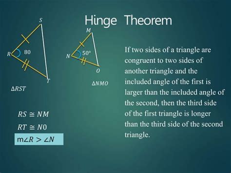 Hinge Theorem Grade 8 Powerpoint Presentation Pptx