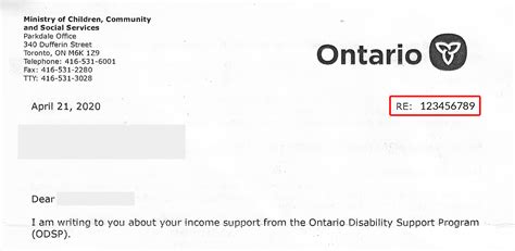 Write A Letter Asking Odsp For An Internal Review Steps To Justice