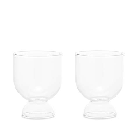 Ferm Living Still Glasses Set Of 2 Clear End