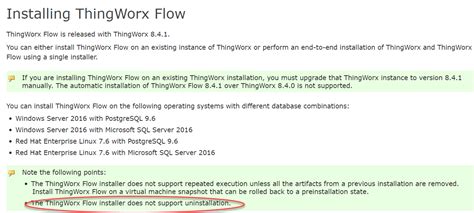 How To Uninstall Or Remove Thingworx Flow From Ins Ptc Community