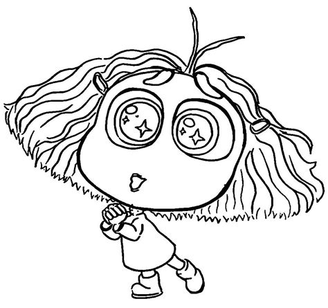 Envy Free Coloring Page Inside Out 2 In 2024 Disney C