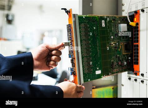 Fix Network Switch In Data Center Room Stock Photo Alamy