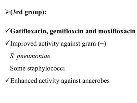 Dna Gyrase Inhibitors Quinolones And Fluoroquinolonespptx