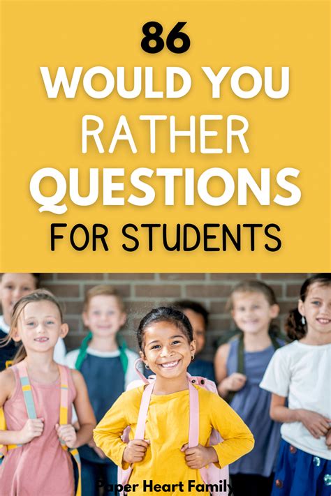 Funny Would You Rather Questions For Students