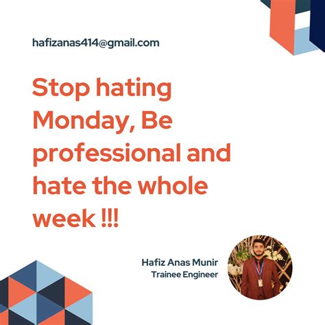 Hafiz Anas Munir On Linkedin Mondaymotivation Week January2024 Trainee Engineer Electrical