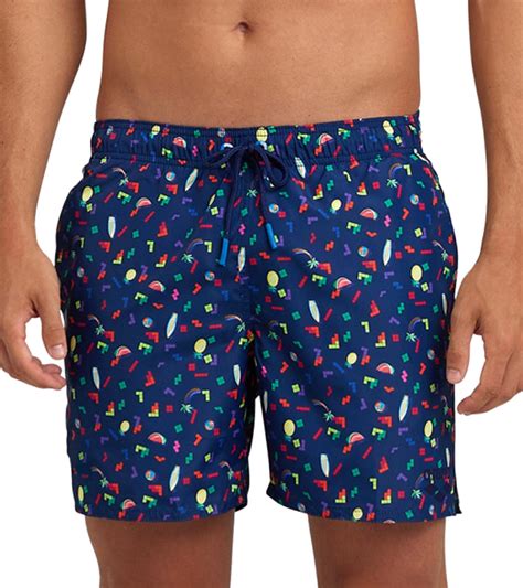 Arena Mens 16 Allover Beach Boxer Swim Trunks At
