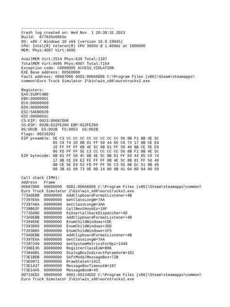 Game Crash Pdf Operating System Families X86 Architecture