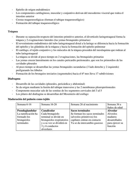SOLUTION Embriologia Del Sistema Respiratorio Studypool