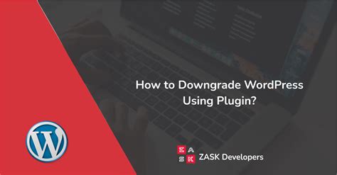 How To Downgrade Wordpress Using Plugin