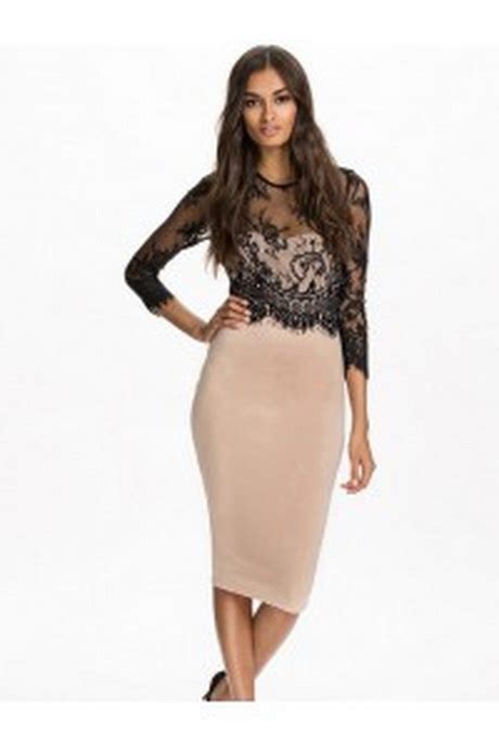 Robe Dentelle Noire Et Beige
