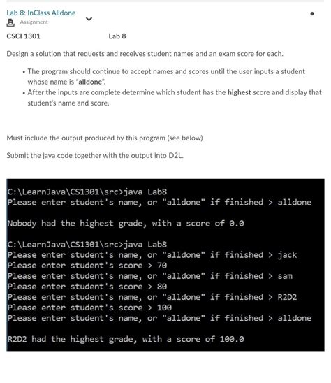 Solved Lab Inclass Alldone B Assignment Csci Lab Chegg