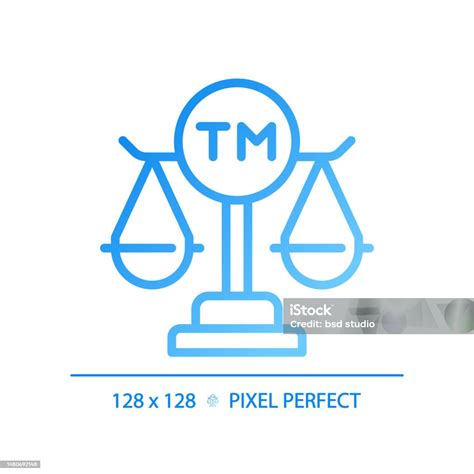 지적 재산권 법 픽셀 완벽 한 그라데이션 선형 벡터 아이콘 개념에 대한 스톡 벡터 아트 및 기타 이미지 개념 거미줄 규칙