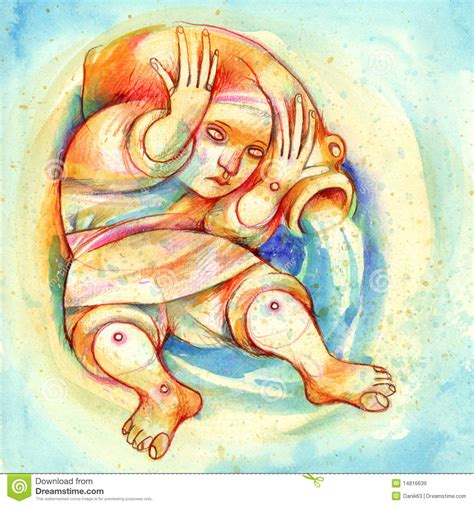 Tierkreiszeichen Wassermann Stock Abbildung Illustration Von