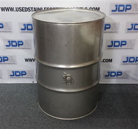 124 Gal 304 New Ss Closed Barrel W 2″ Fitting In Middle 15mm Used Stainless Steel Barrels