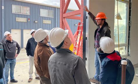 fgia annual conference participants tour seismic shake table test site